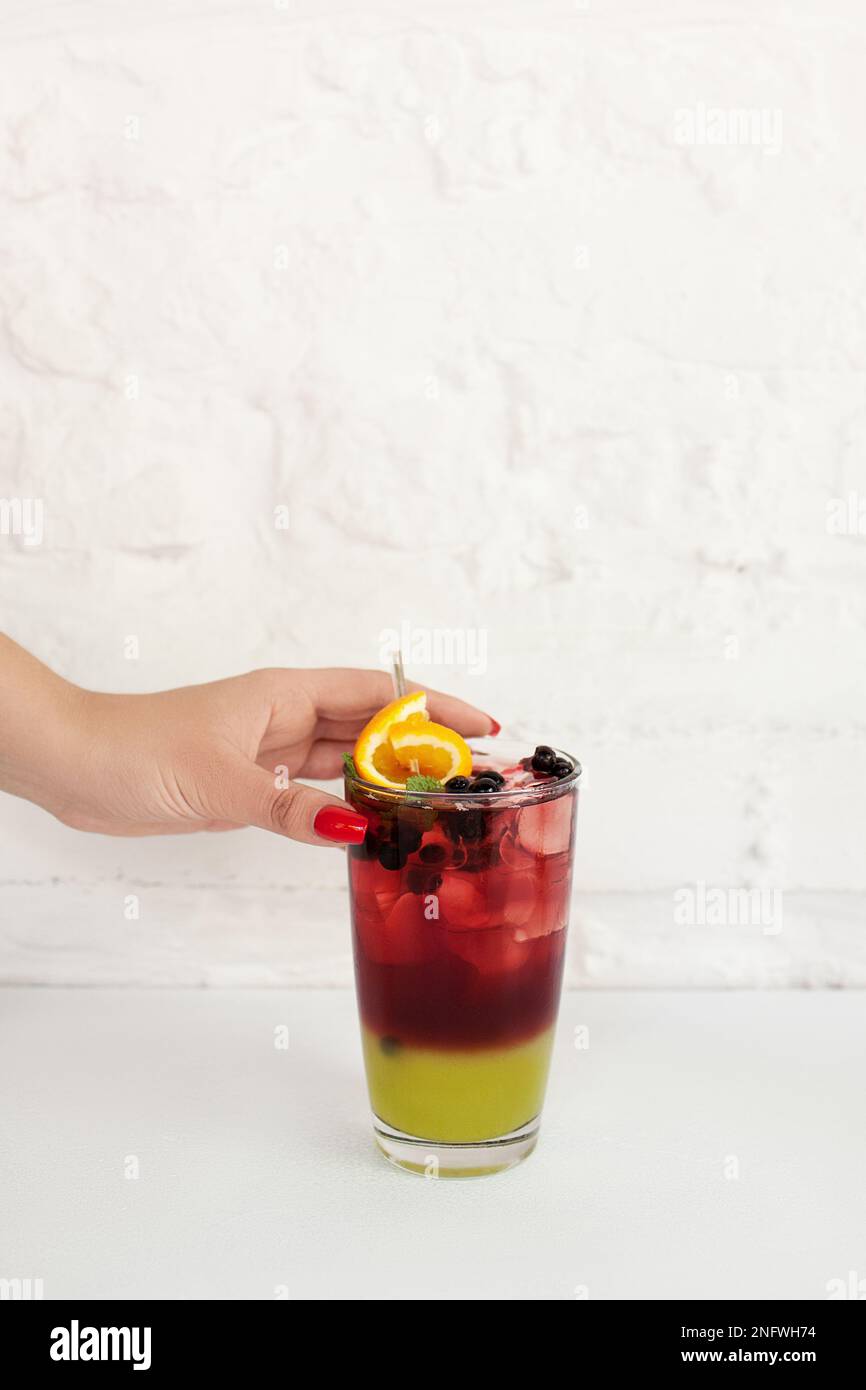 healthy lifestyle fruit refreshing drink concept Stock Photo - Alamy