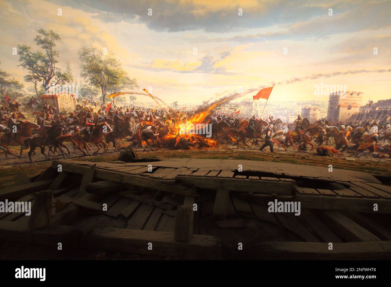Istanbul, Turkey. 07 April 2015: Fall of Constantinople Captured by ...