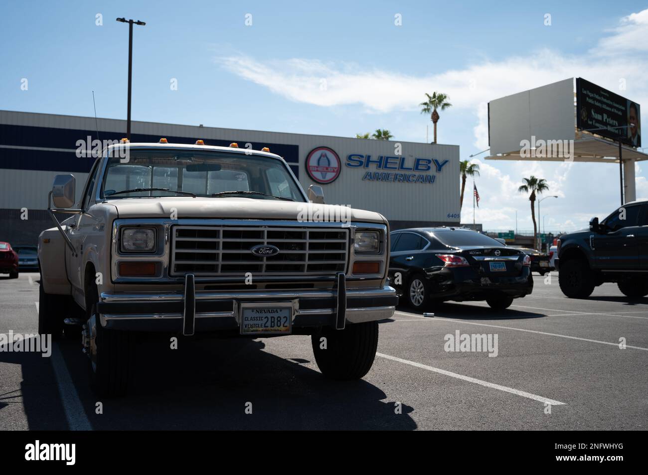 A Classic 1980 Ford F-series F-350 pickup truck in cream color Stock ...