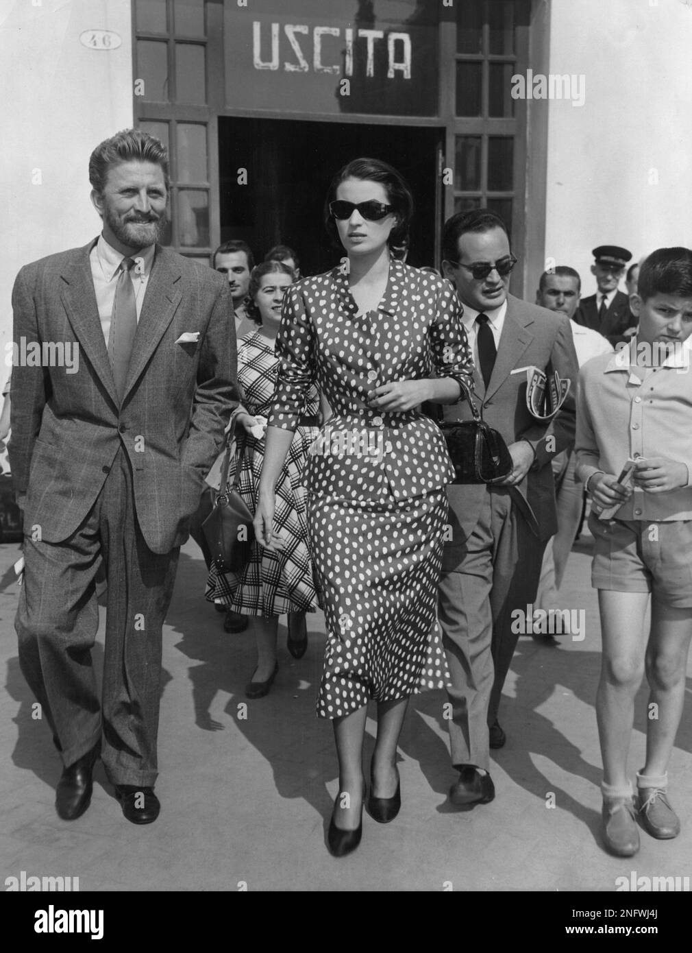 Italian film star Silvana Mangano, center, husband producer Dino de ...