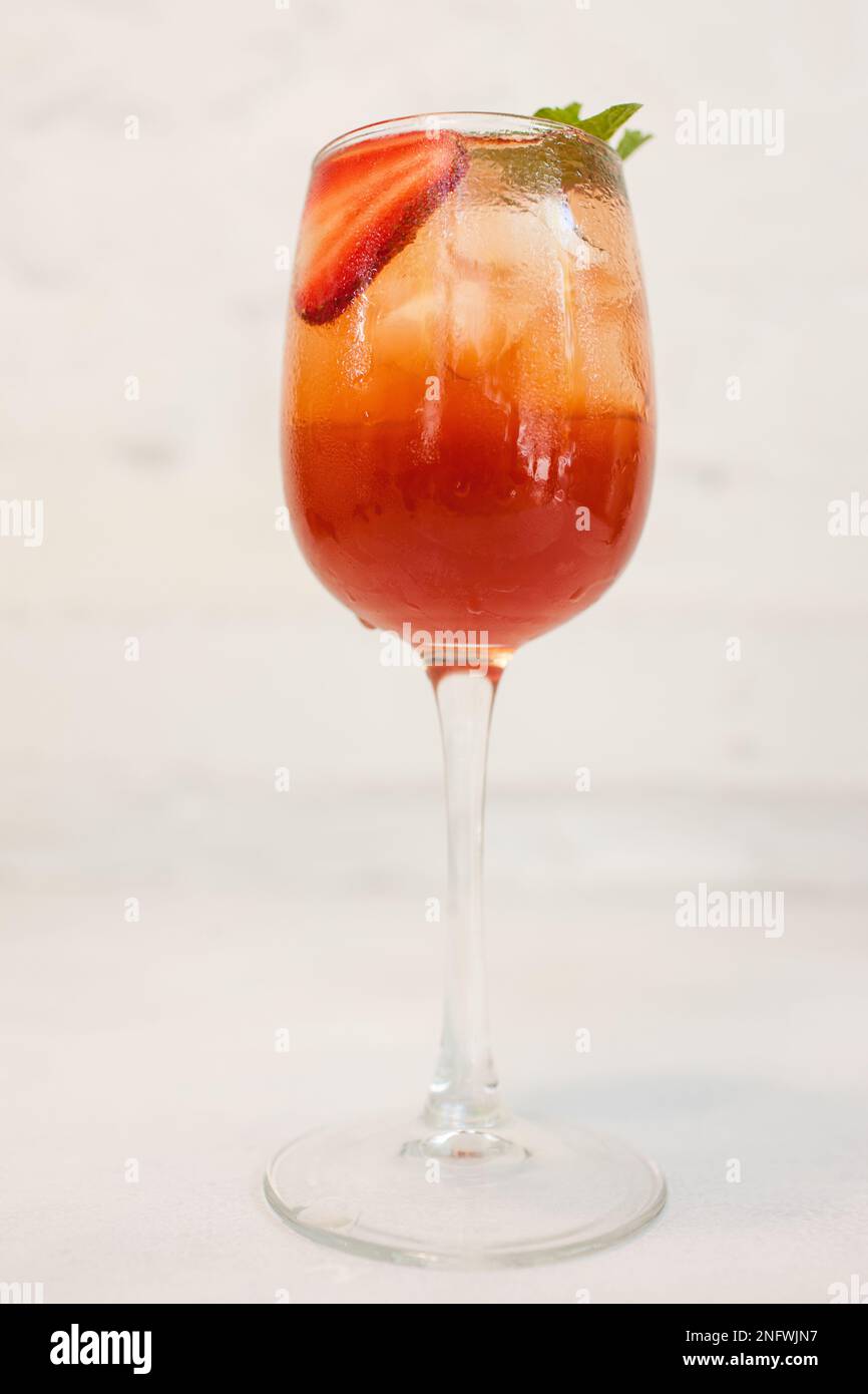 healthy organic fruit cocktail background concept Stock Photo - Alamy