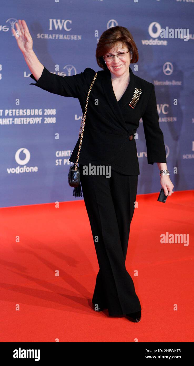 Russia's Irina Rodnina arrives for the Laureus Sports Awards in St ...