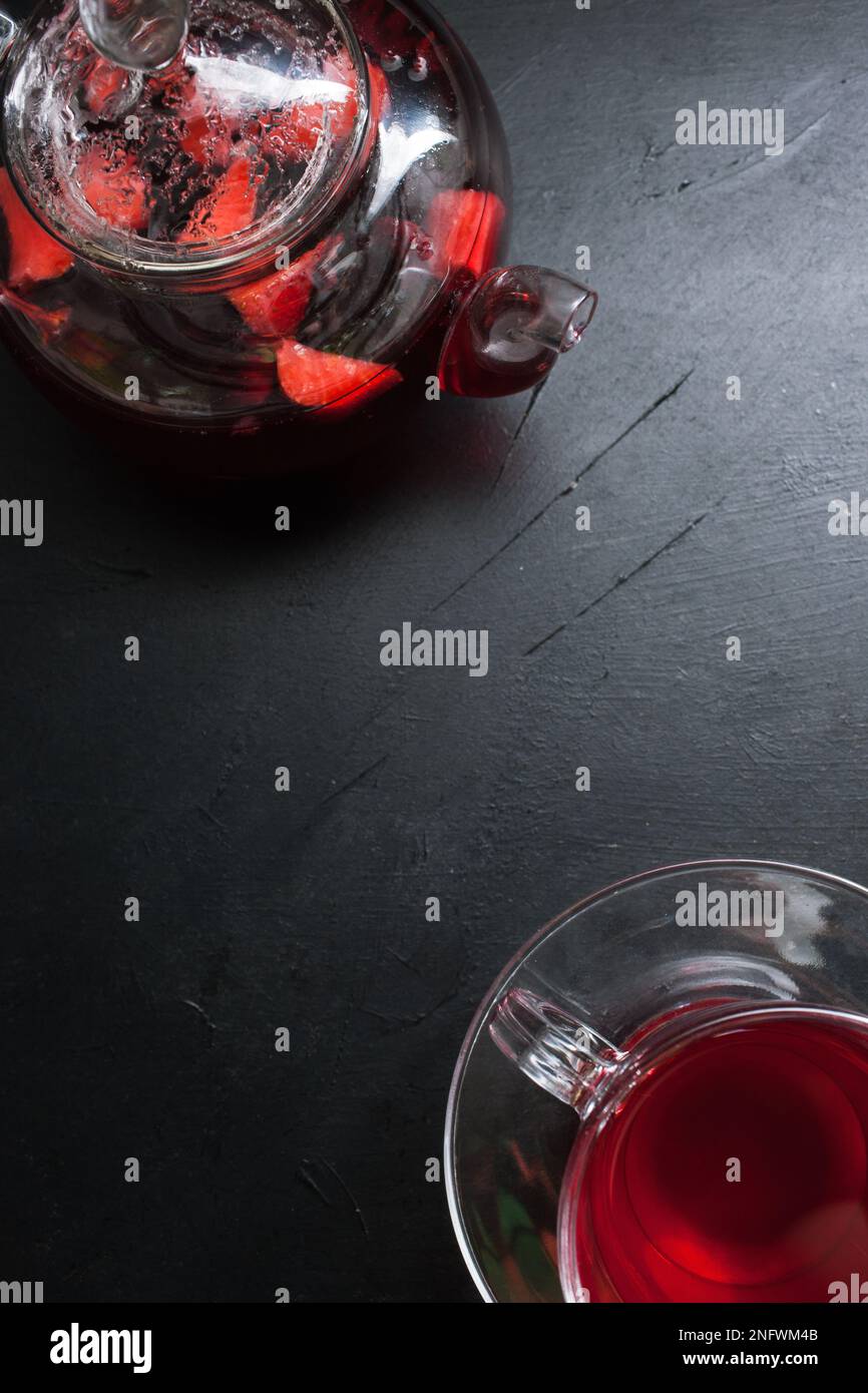 healthy lifestyle natural fruit tea concept Stock Photo - Alamy