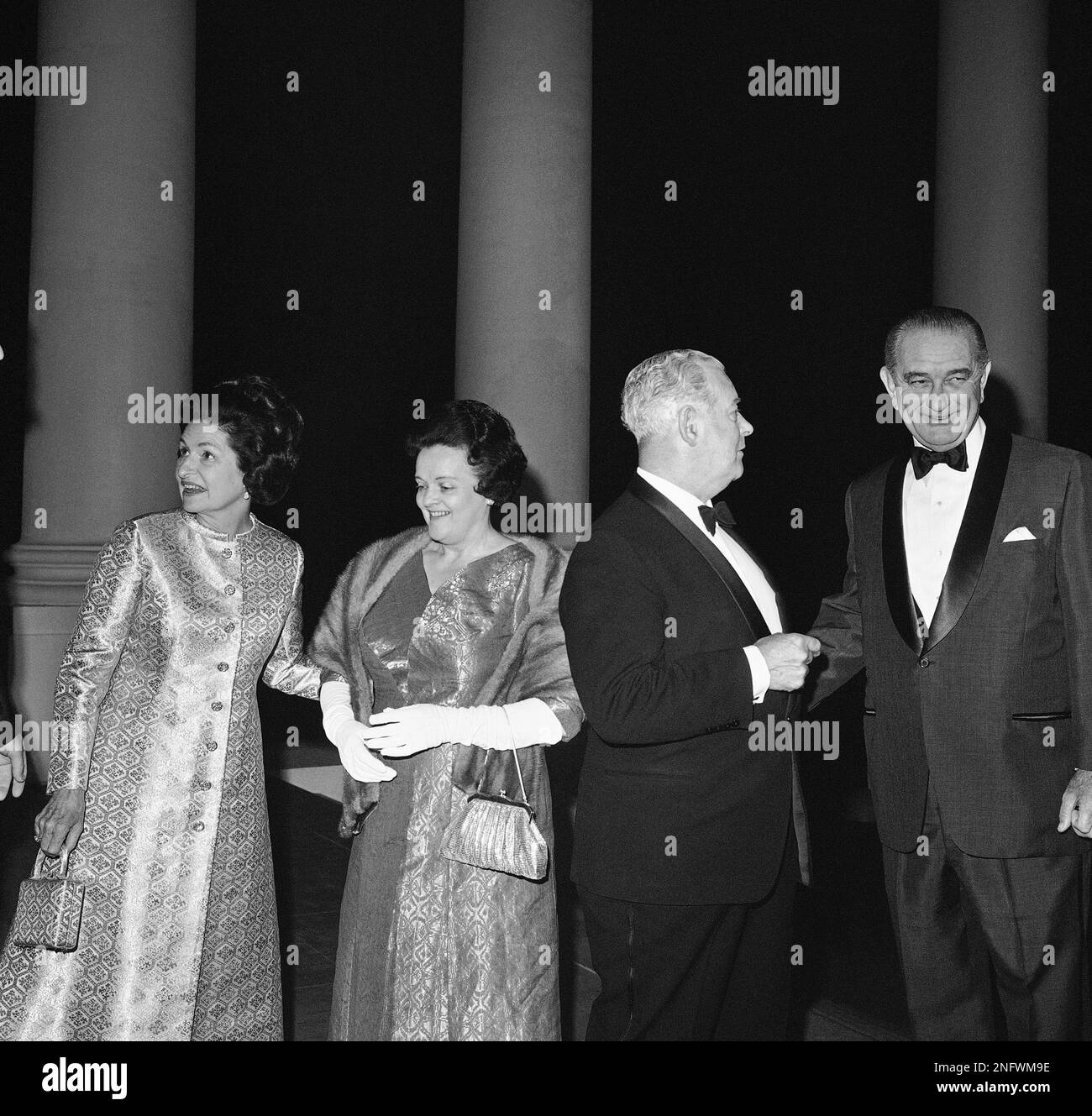 President Lyndon Johnson welcomes New Zealand Prime Minister Keith ...