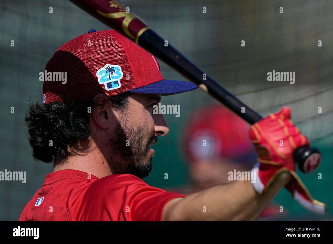 Philadelphia Phillies catcher Garrett Stubbs waits to bat during a ...