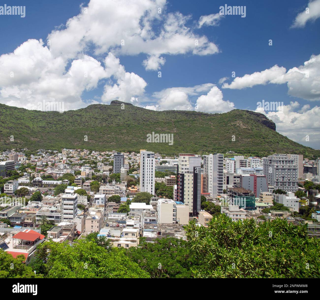 Port Louis, Mauritius, Africa, February 7th 2023, View of the modern ...