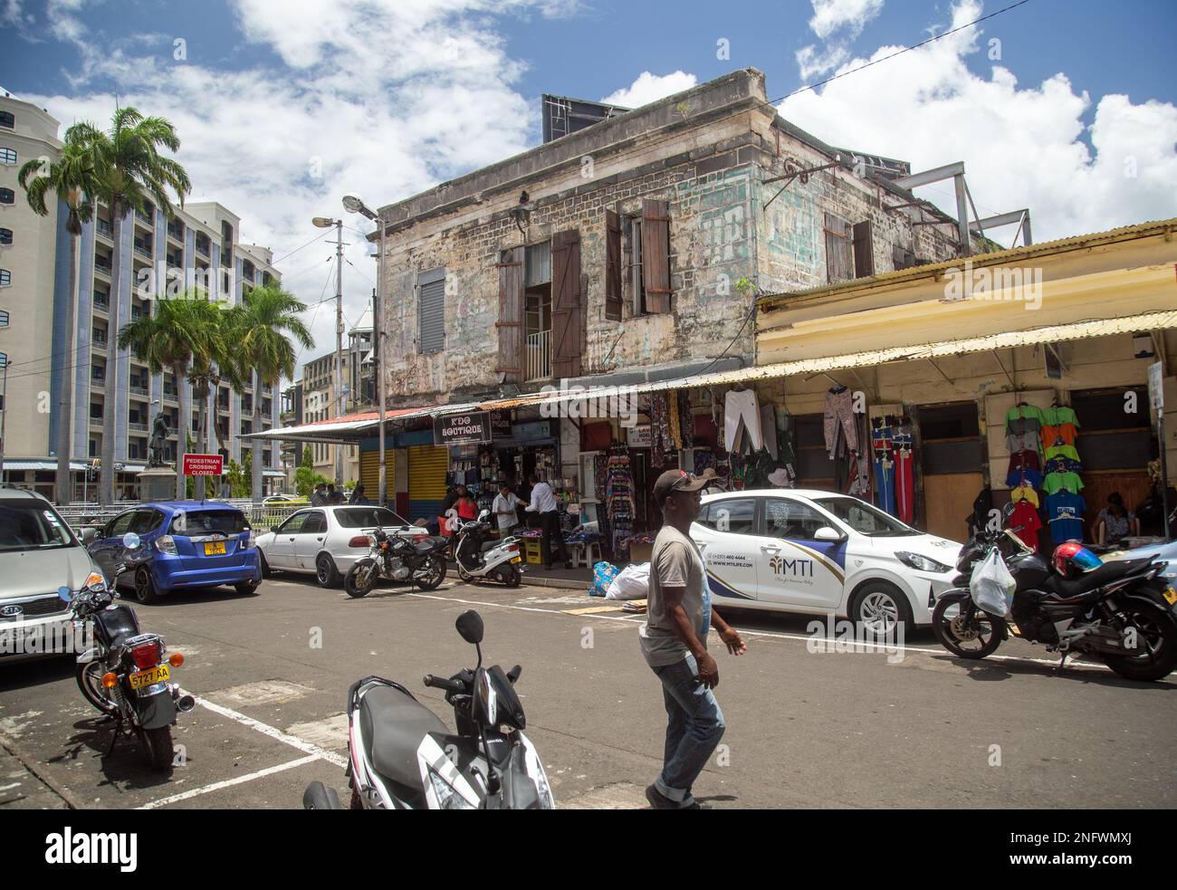 Port Louis, Mauritius, Africa, February 7th 2023, a view of the urban ...
