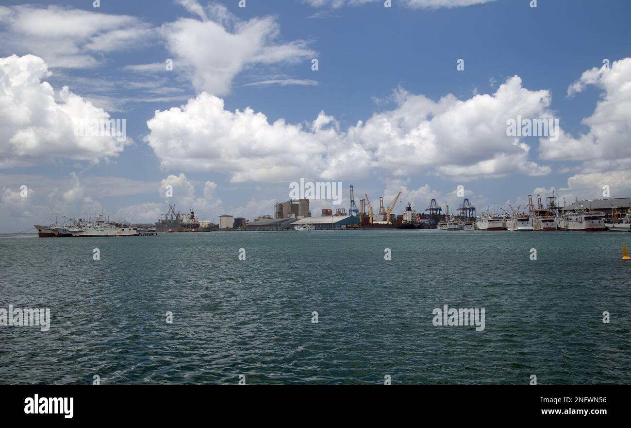 Port Louis, Mauritius, Africa, February 7th 2023, View of the modern ...