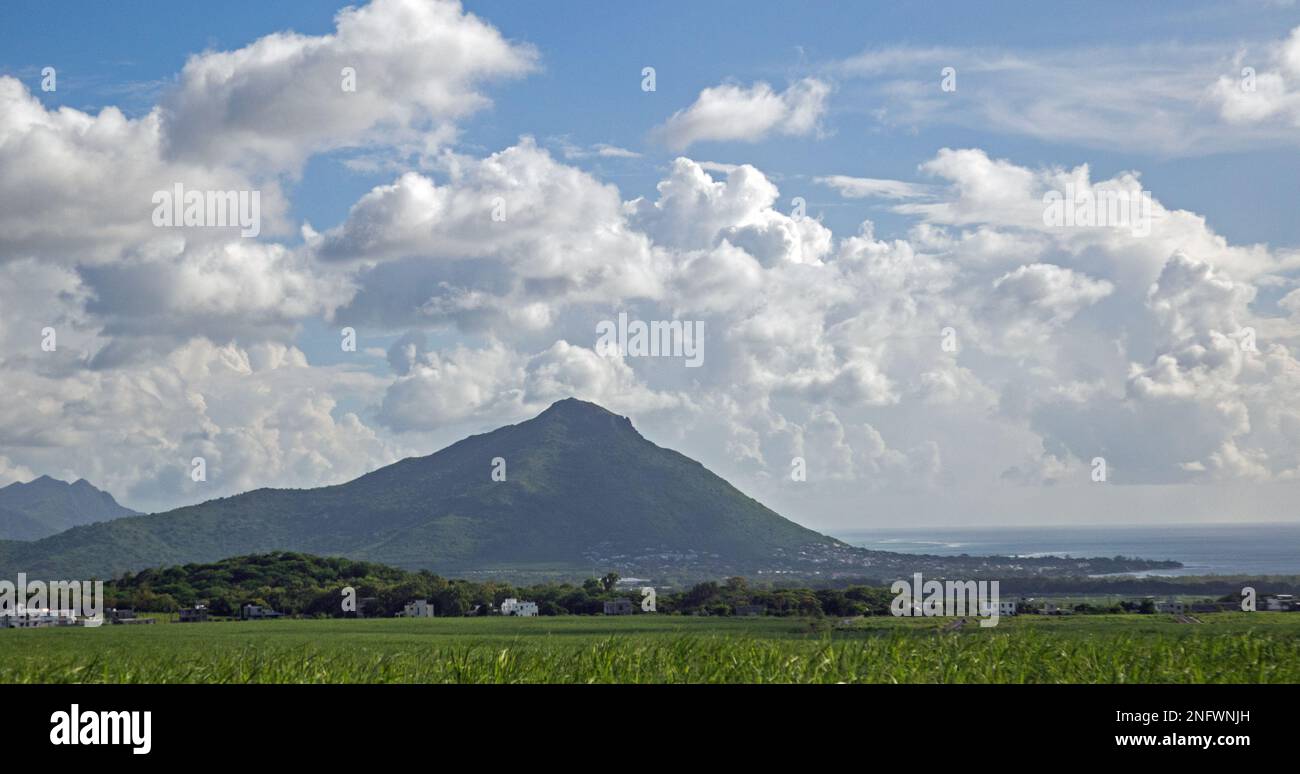 South Mauritius, Africa, February 2023, a beautiful mountainous ...
