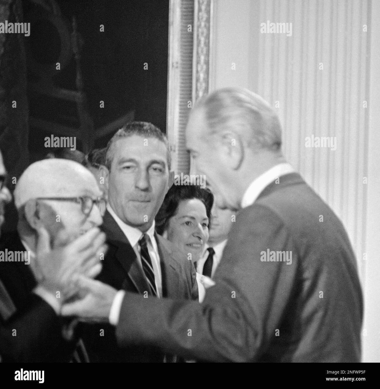 President Lyndon Johnson paid tribute to 91-year old Sen. Carl Hayden ...