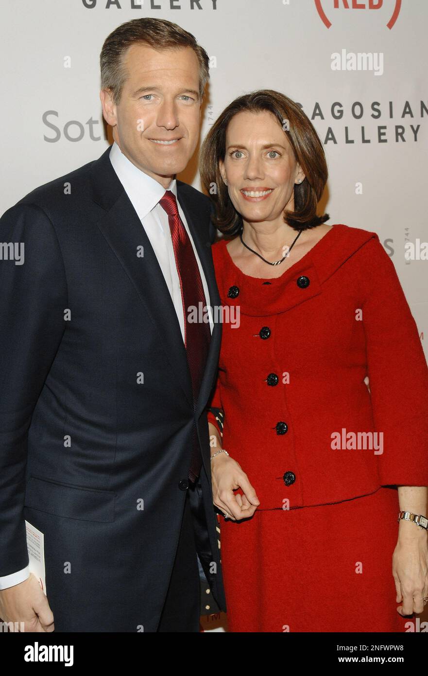 NBC News Anchor Brian Williams and wife Jane attend The (Red) Auction ...