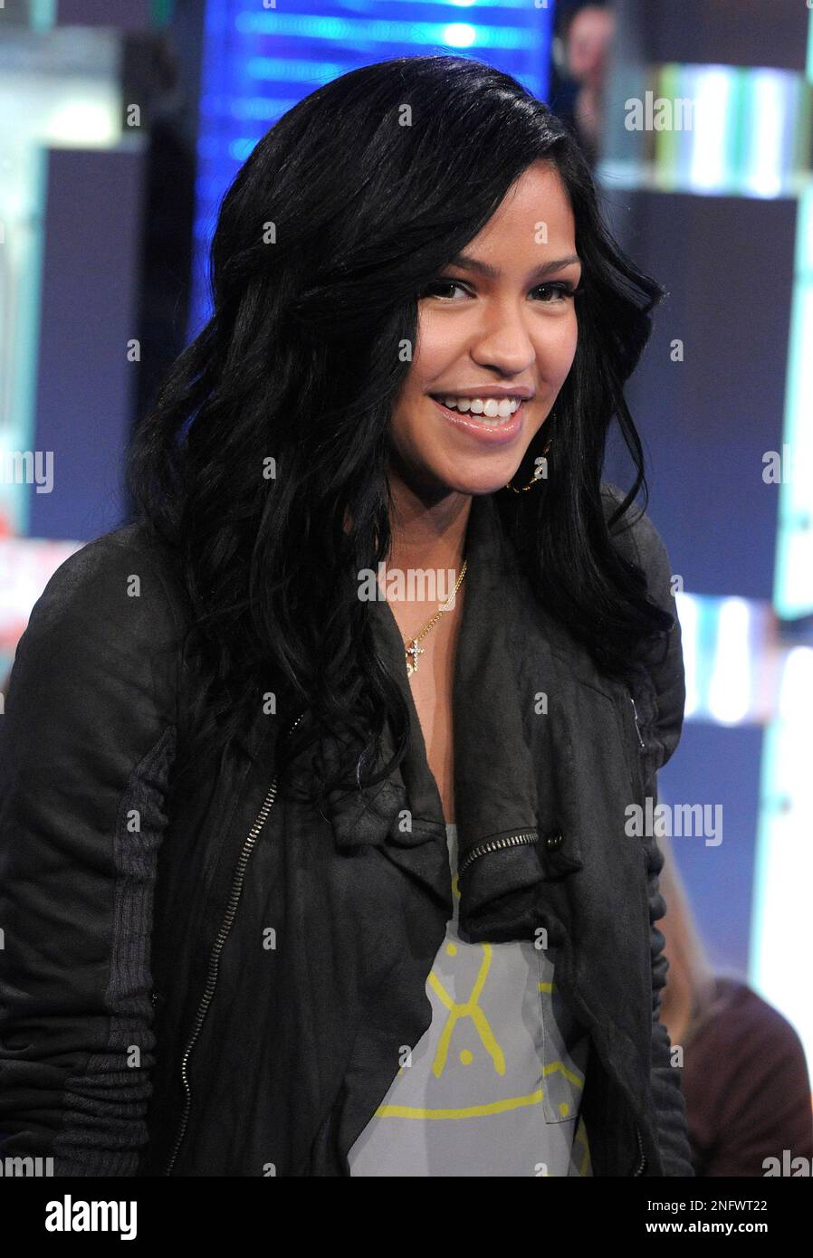 Singer Cassie makes an appearance at MTV Studios in Times Square for a ...