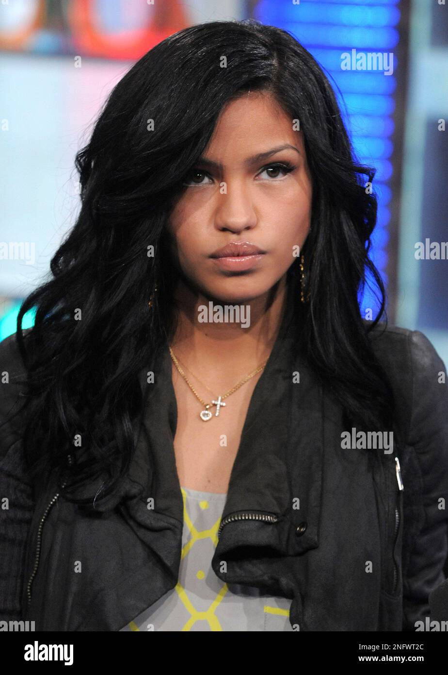 Singer Cassie makes an appearance at MTV Studios in Times Square for a ...