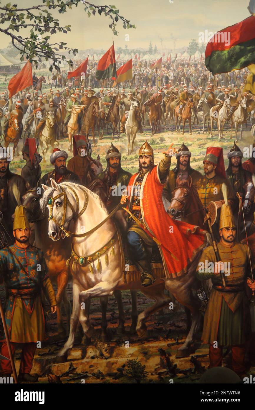 Istanbul, Turkey. 07 April 2015: Fall of Constantinople Captured by ...