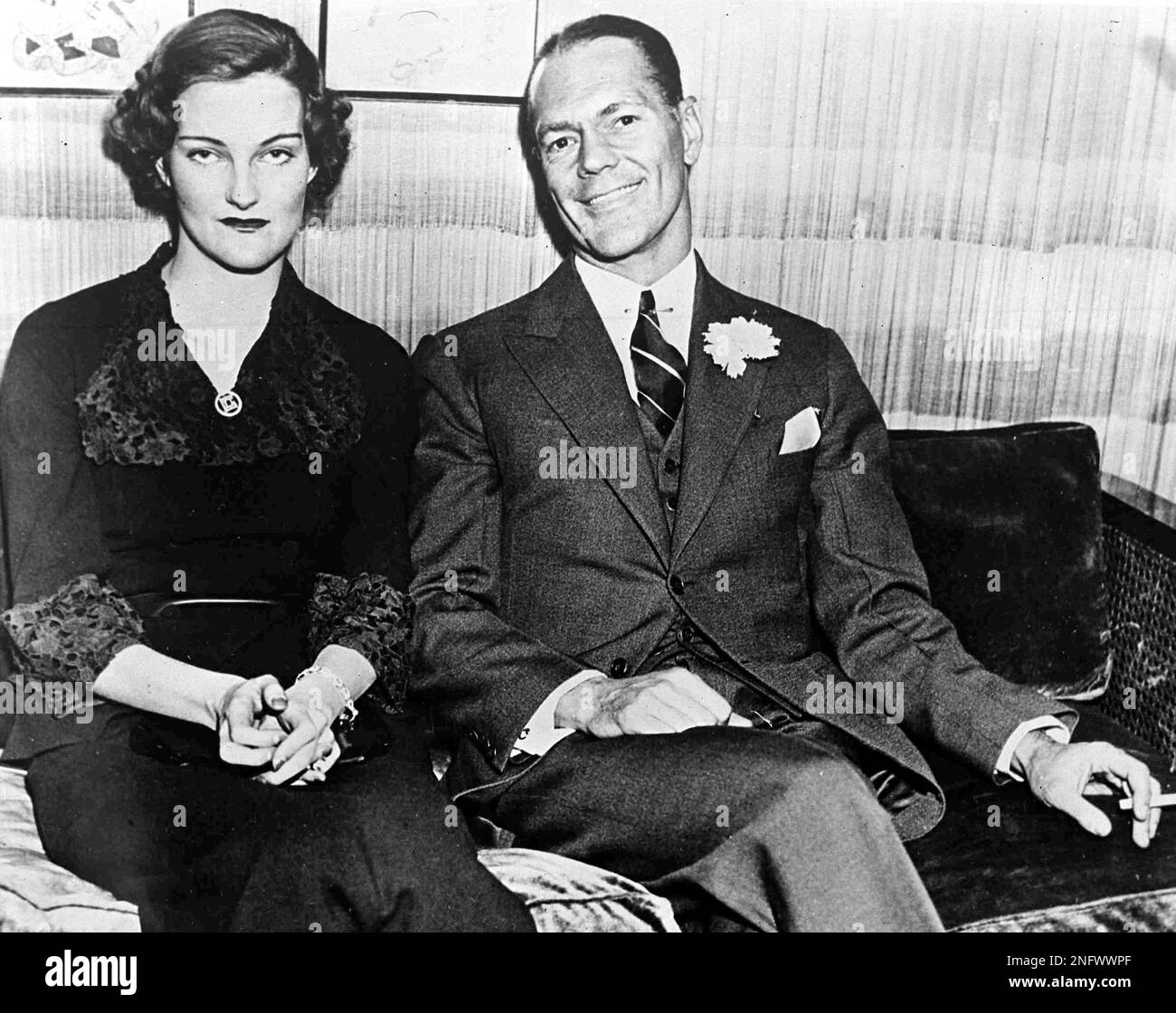 American tobacco heiress Doris Duke with her husband James Roberts ...