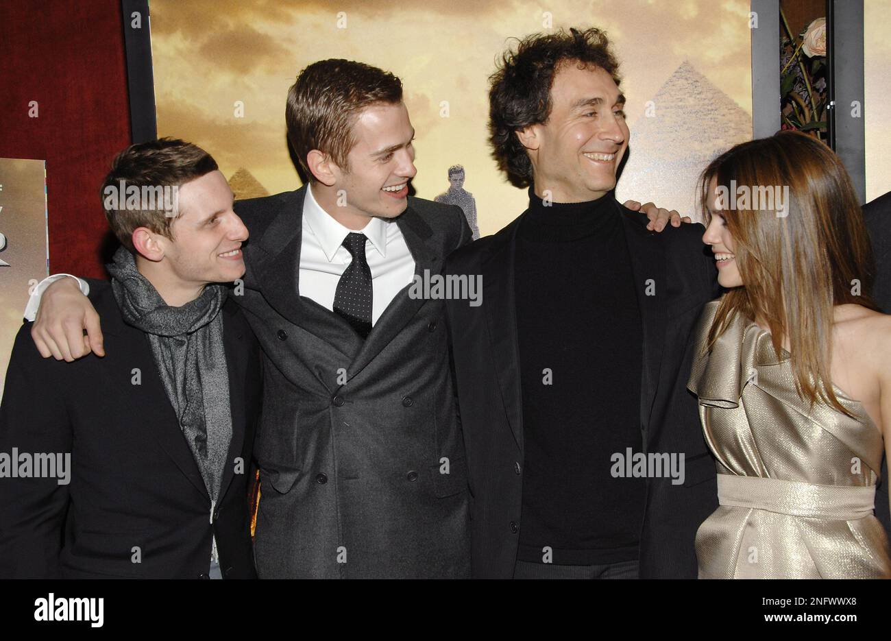 From left, actor Jamie Bell, actor Hayden Christensen, director Doug Liman and actress Rachel ...
