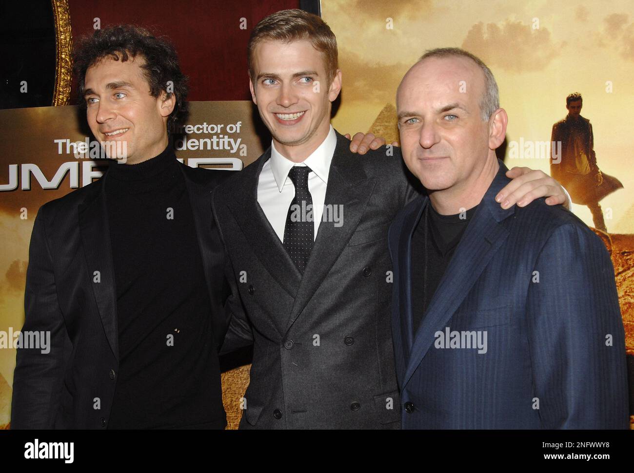 From left, director Doug Liman, actor Hayden Christensen and producer ...