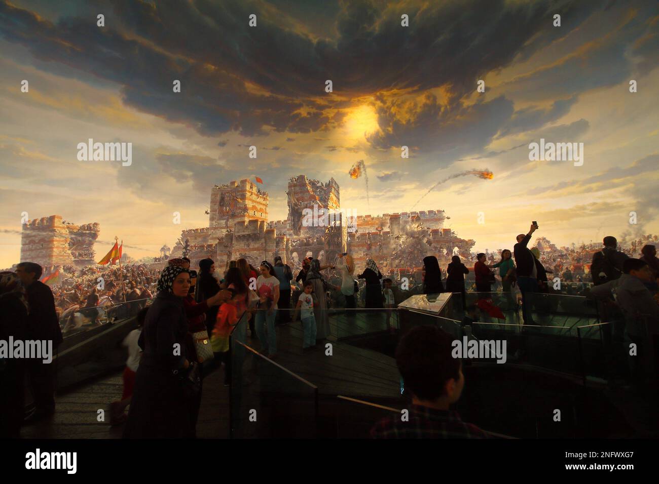 Istanbul, Turkey. 07 April 2015: Fall of Constantinople Captured by ...