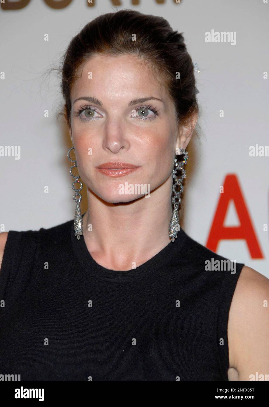 Model Stephanie Seymour poses on the press line at the opening gala ...