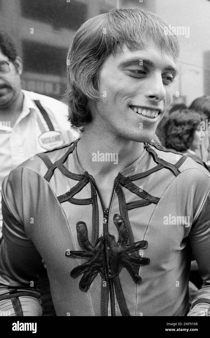 Daniel Goodwin, still dressed in the Spiderman type outfit in which he ...