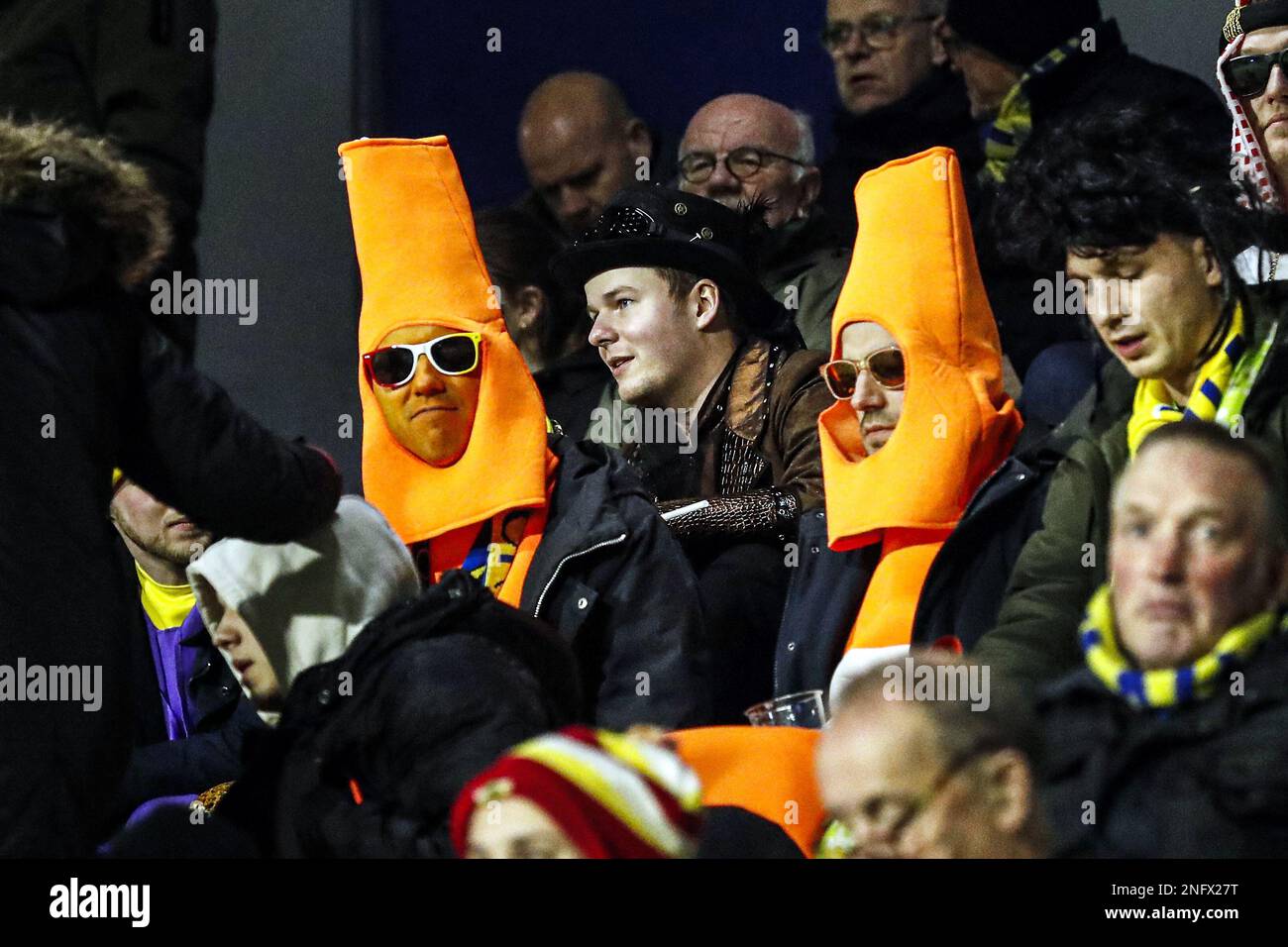 Waalwijk, Netherlands. 17th Feb, 2023. WAALWIJK - Fans in carnival ...