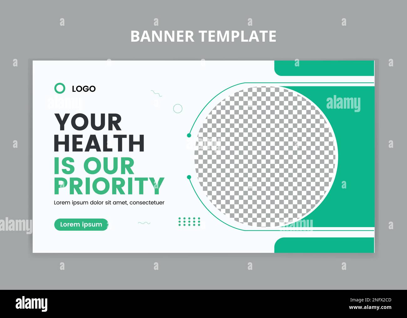 Medical Health care web banner template. for web banner ads. video ...