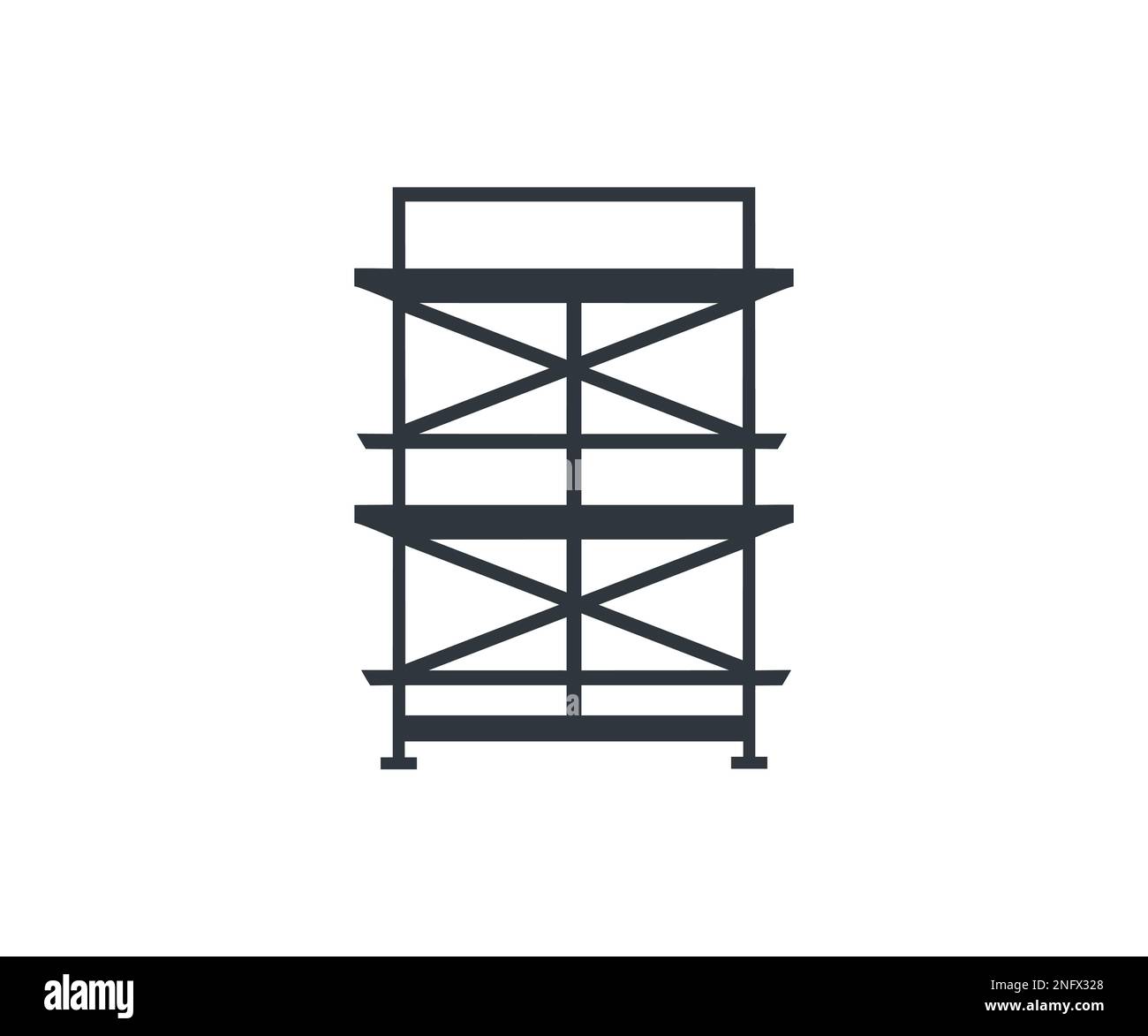 Scaffold scaffolding signs Cut Out Stock Images & Pictures - Alamy