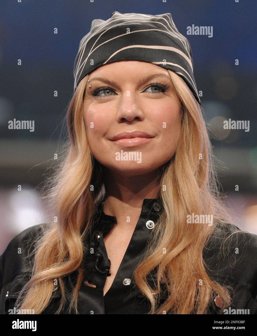 Singer Stacy Ferguson makes an appearance on MTV's Total Request Live ...