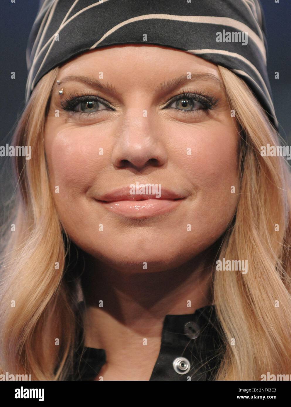 Singer Stacy Ferguson makes an appearance on MTV's Total Request Live ...