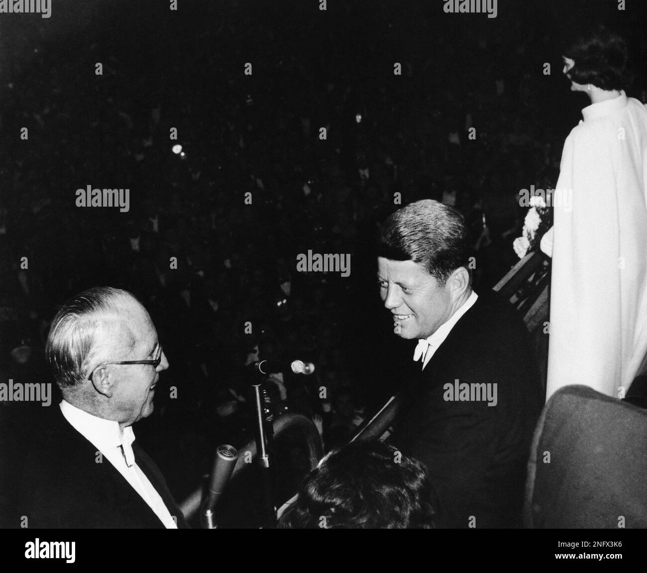 President John F. Kennedy and his father, Joseph P. Kennedy shown at ...