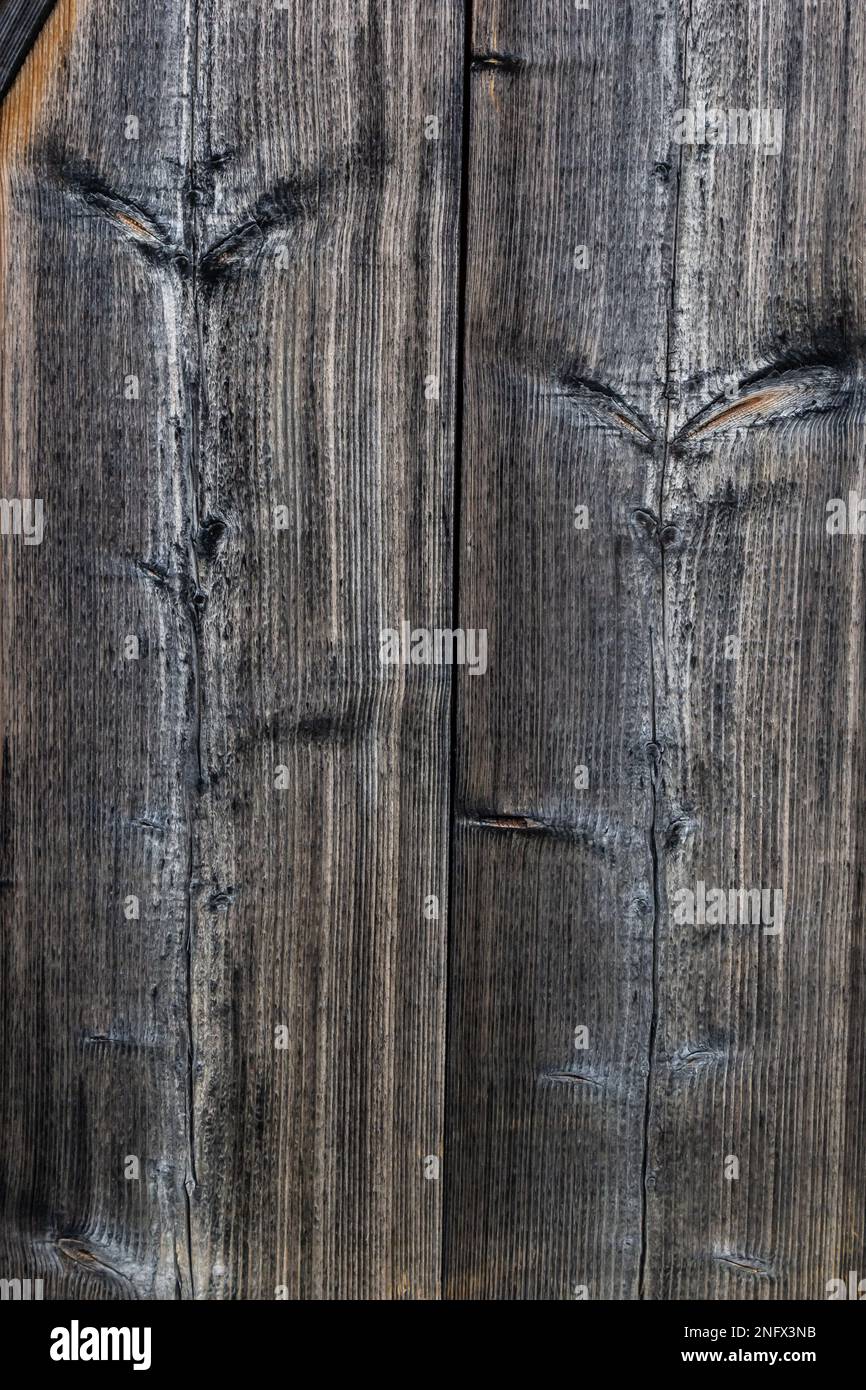 Brown dark scratched wooden cutting, chopping board. Wood texture Stock ...