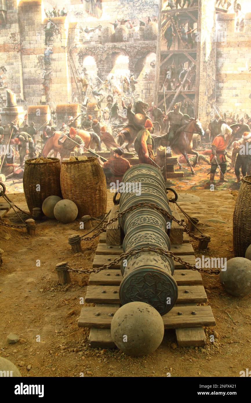 Istanbul, Turkey. 07 April 2015: Fall of Constantinople Captured by ...