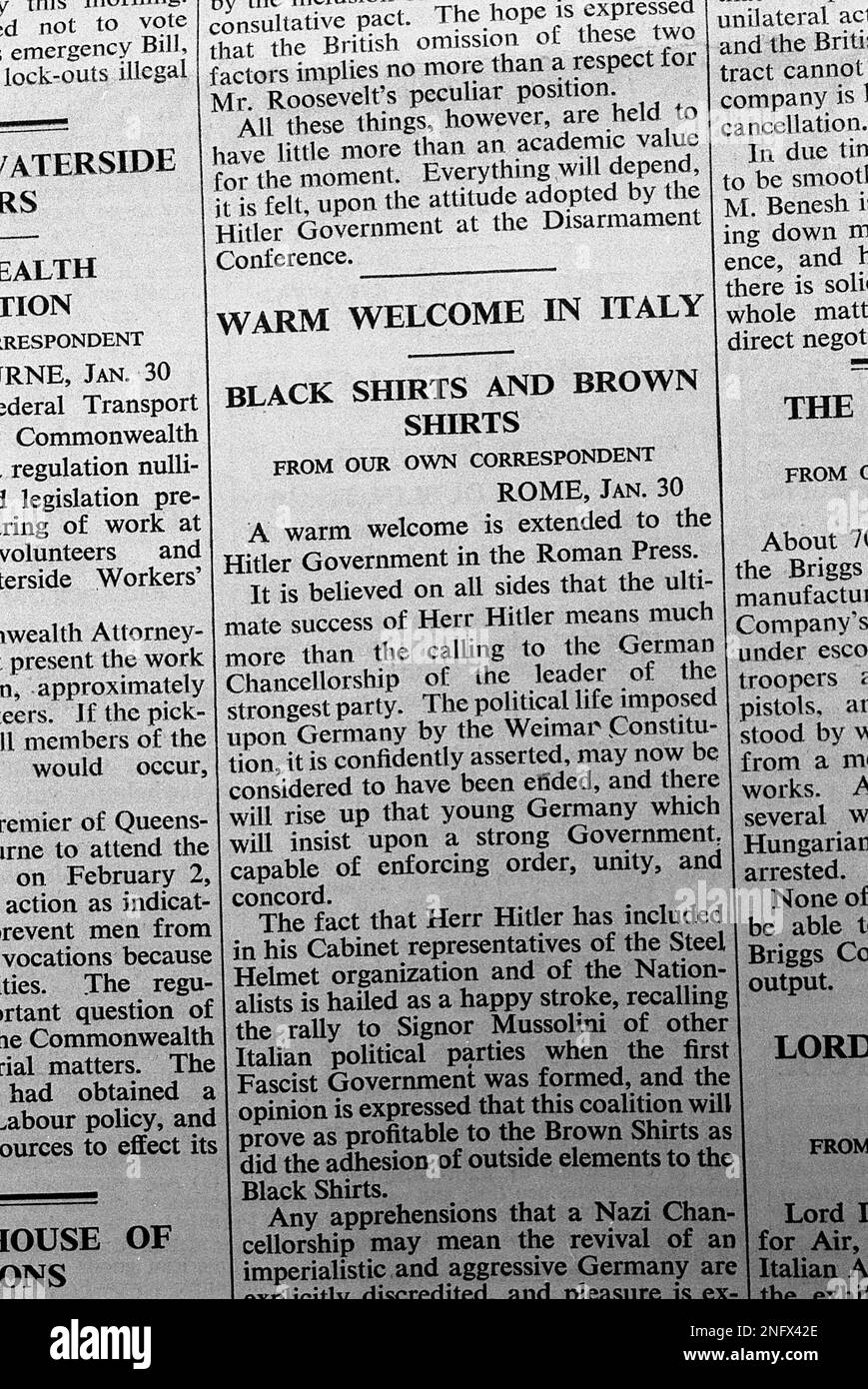 Image shows an article in The Times newspaper from Tuesday January 31 ...