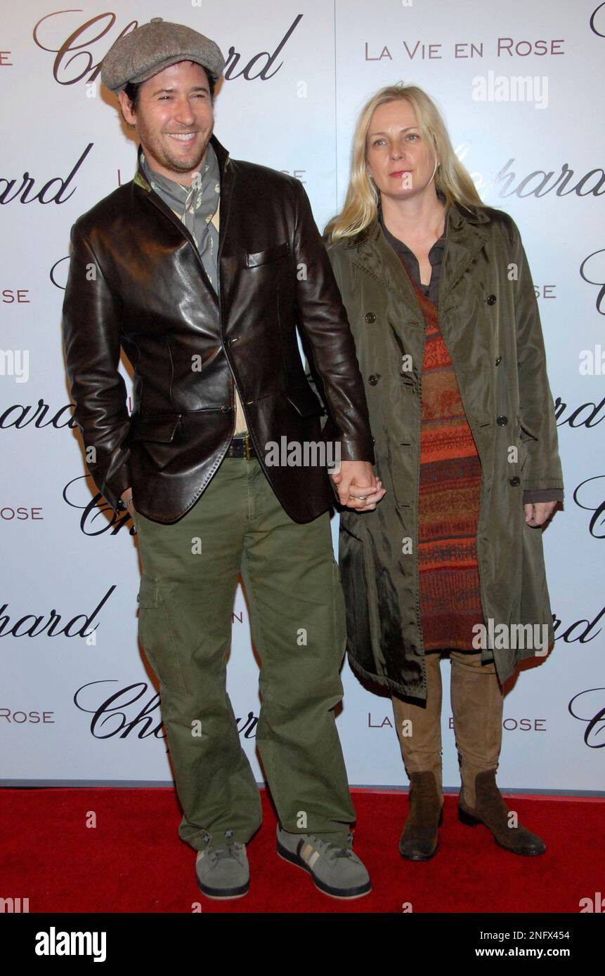Actor Rob Morrow, left, and his wife, Debbon Ayer, pose on the press ...