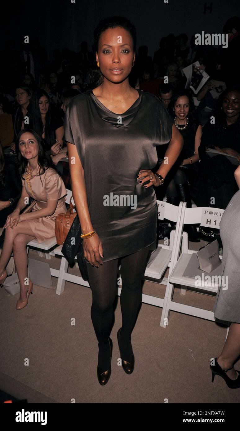 Actress Aisha Taylor attends the Ports 1961 2008 Fall Collection during ...