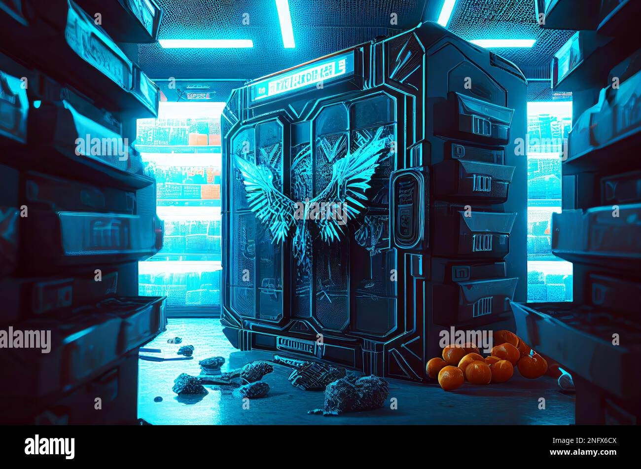 Cyberpunk tech hi-res stock photography and images - Alamy