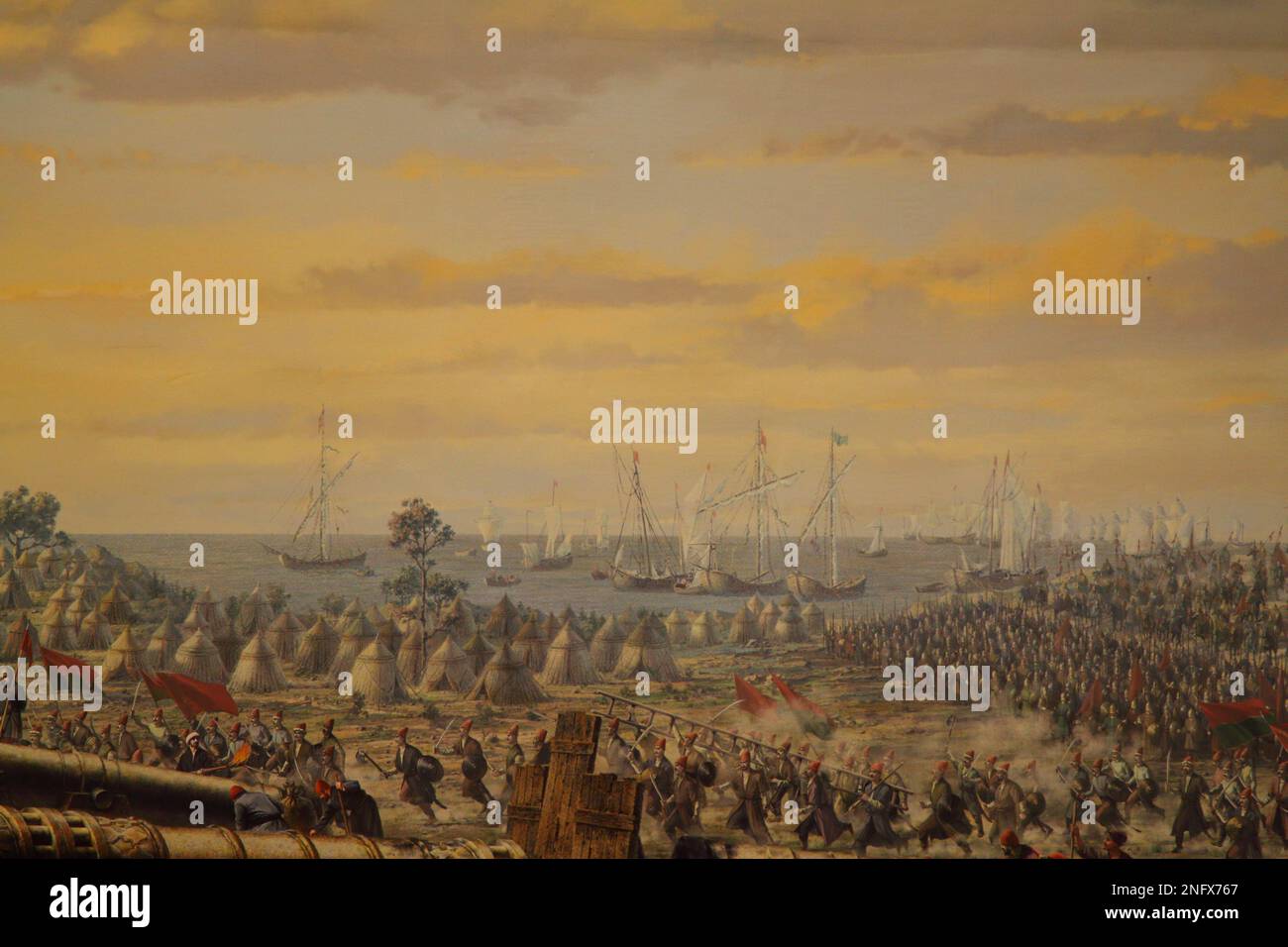 Istanbul, Turkey. 07 April 2015: Fall of Constantinople Captured by ...