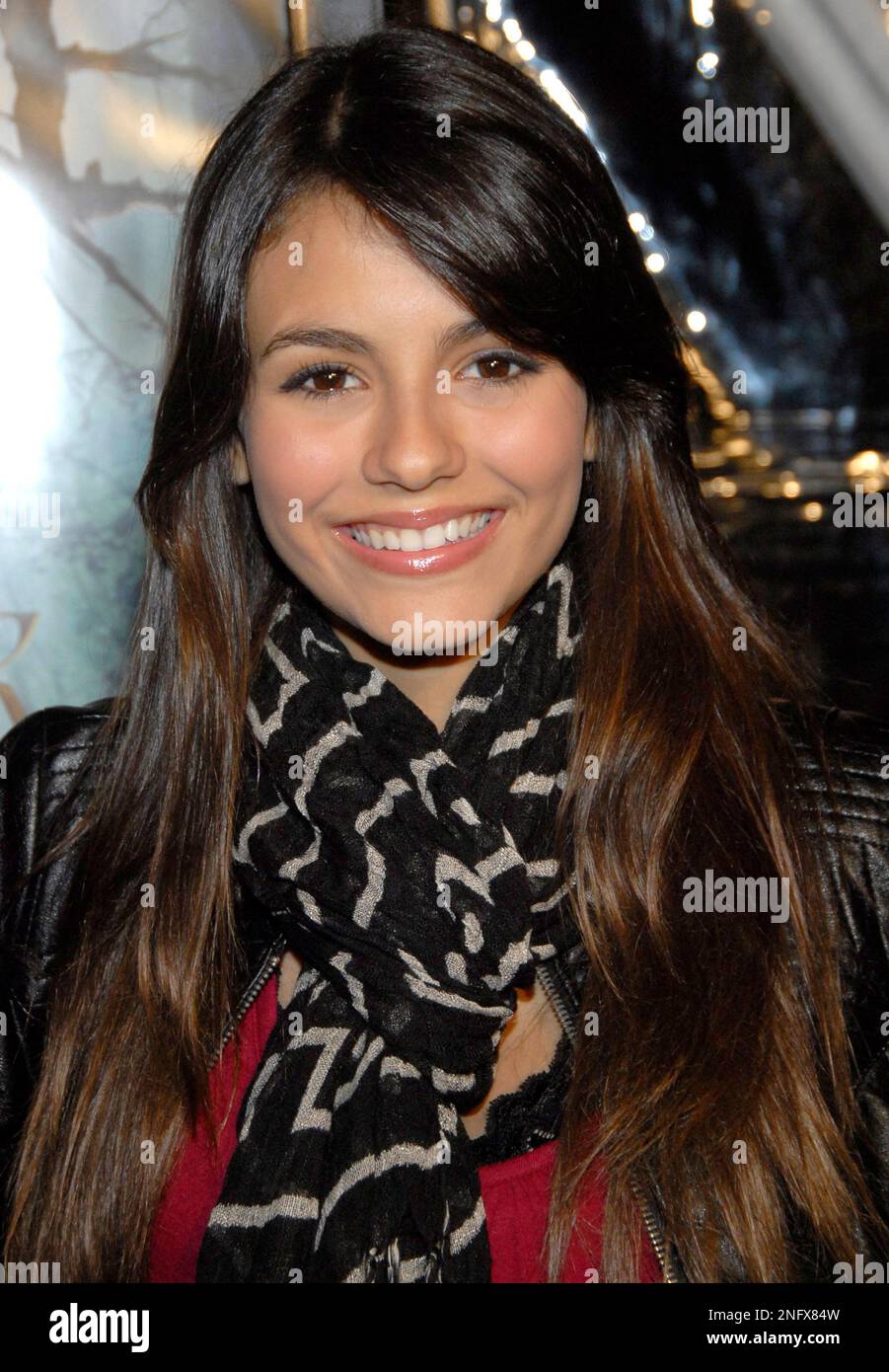 Actress Victoria Justice poses on the press line at the premiere of the ...