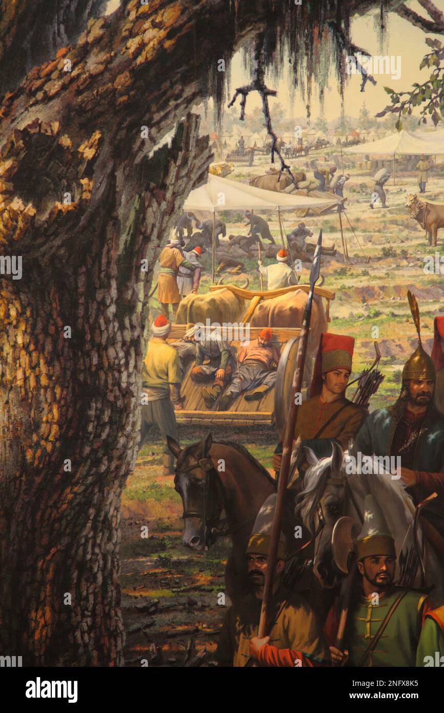 Istanbul, Turkey. 07 April 2015: Fall of Constantinople Captured by ...