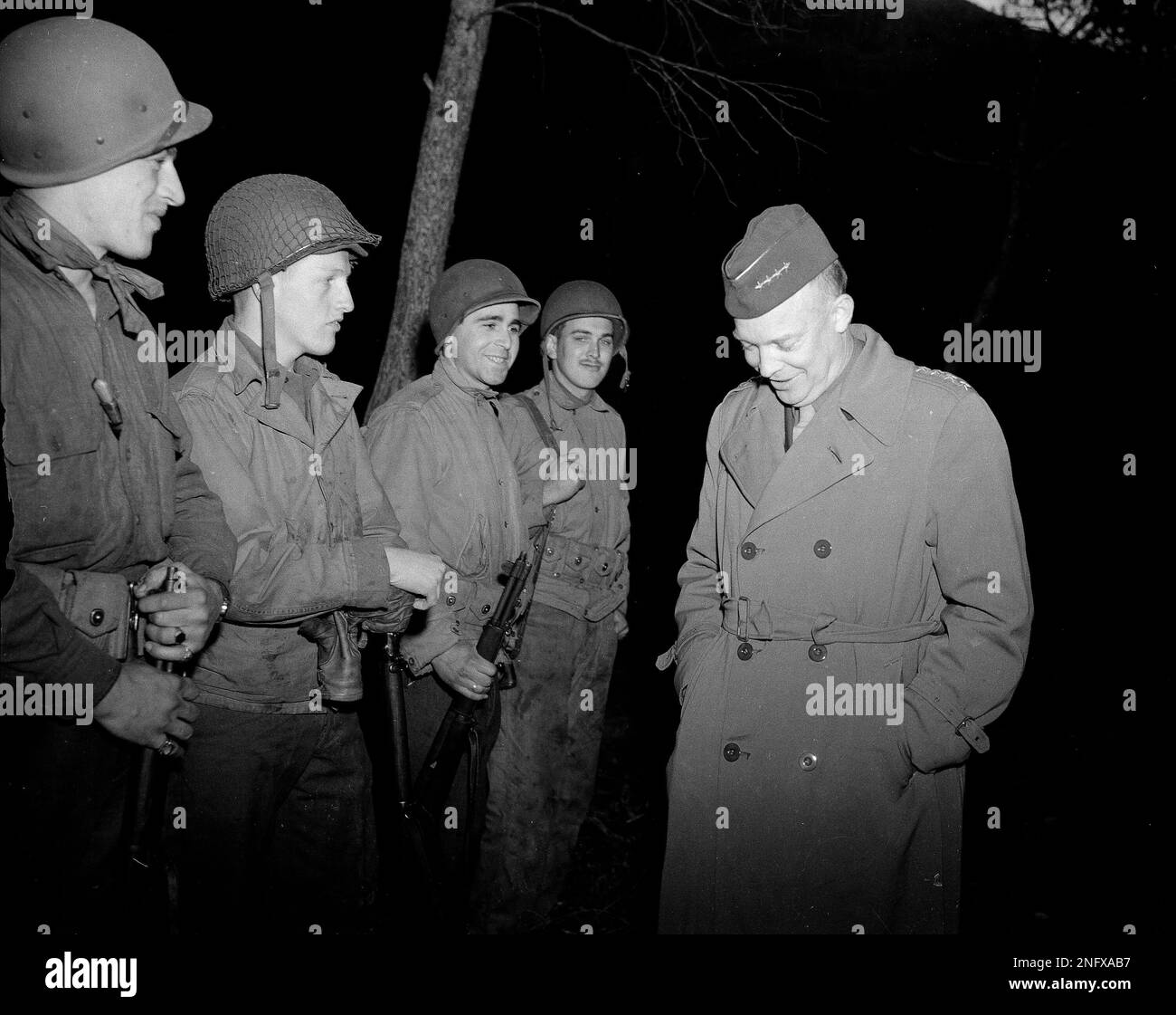 Gen. Dwight D. Eisenhower, right, commander-in-chief in North Africa ...