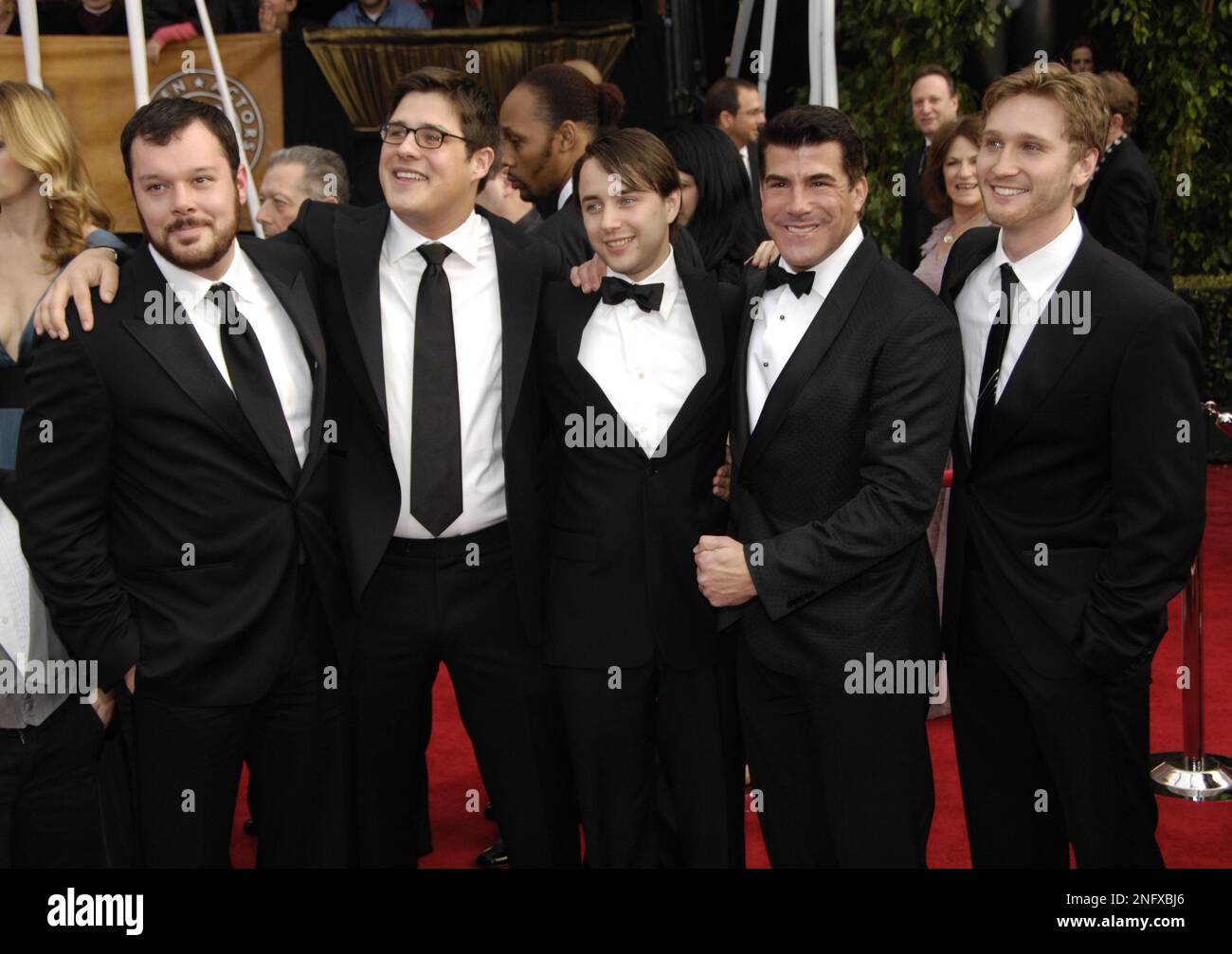 From left, Michael Gladis, Rich Sommer, Vincent Kartheiser, Bryan Batt ...