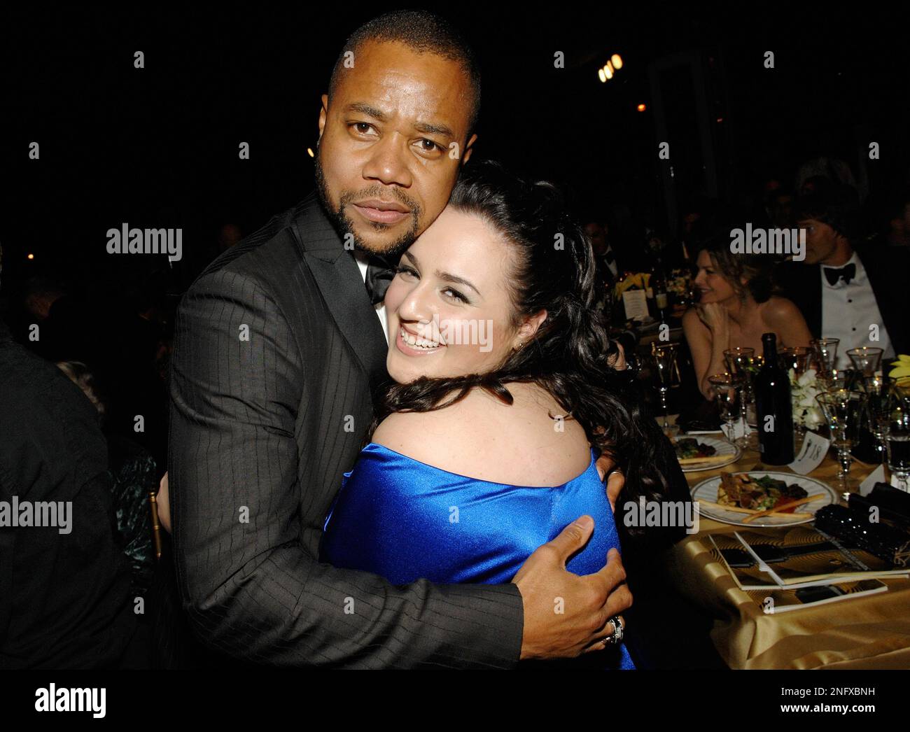 Cuba Gooding Jr., left, hugs Nikki Blonsky during the 14th Annual ...