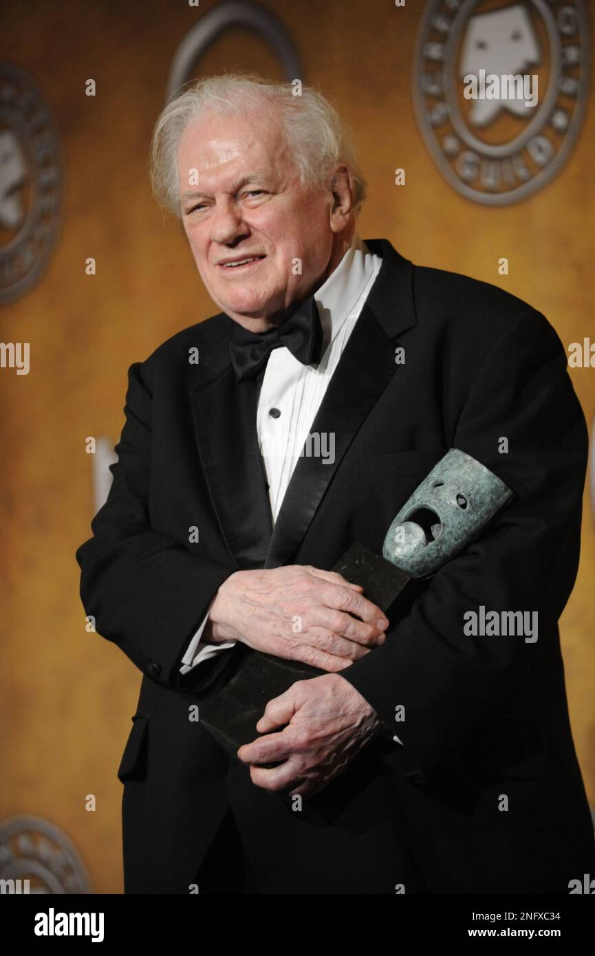 Charles Durning holds the life achievement award at the 14th Annual ...