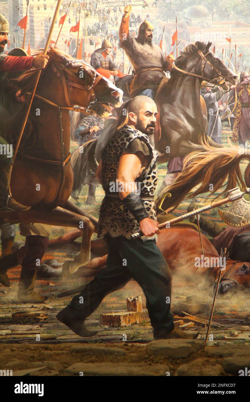 Istanbul, Turkey. 07 April 2015: Fall of Constantinople Captured by ...