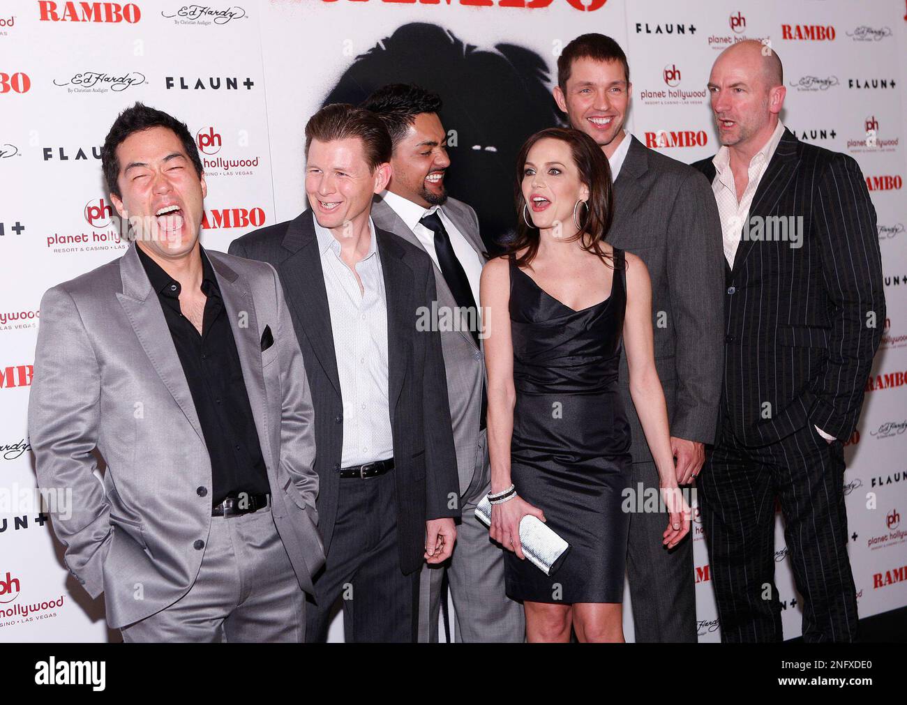 Tim Kang, left, Jake La Botz, Rey Gallegos, Julie Benz, Matthew Marsden ...
