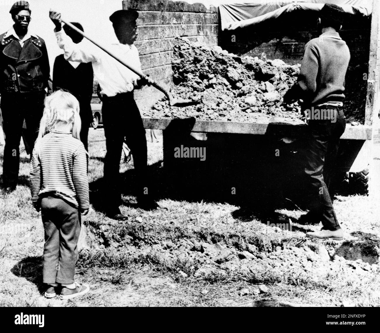 The grave of George Jackson, one of the Soledad Brothers, is covered ...