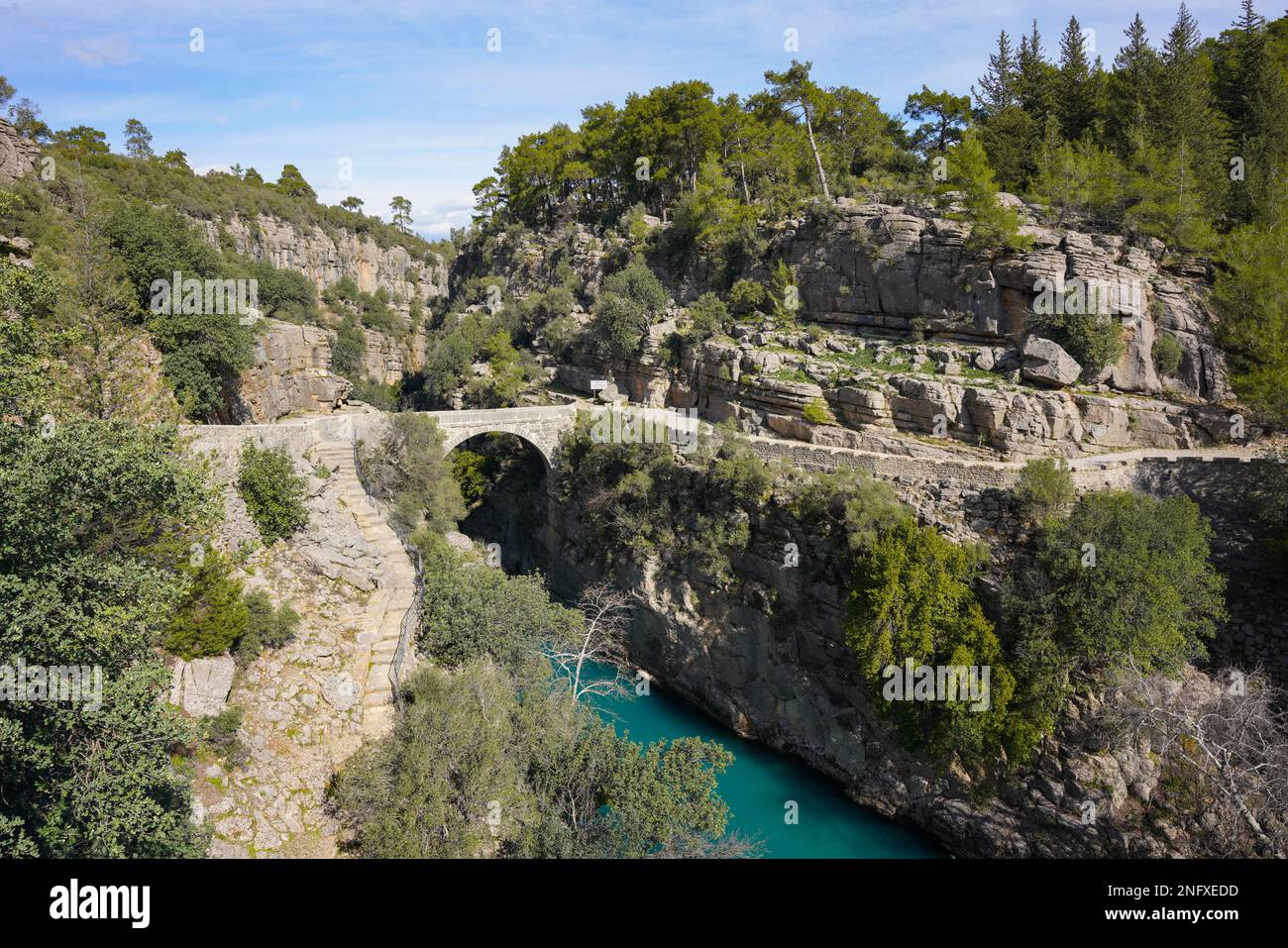 Oluk Bridge in Koprulu Valley, Antalya City, Turkiye Stock Photo - Alamy