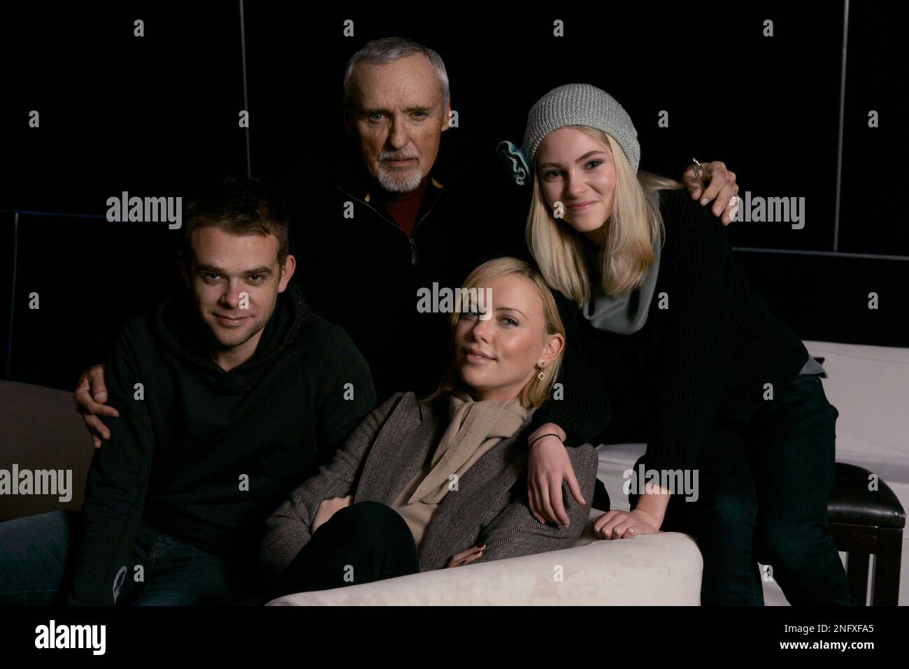 The cast of Sleepwalking, from background left, Nick Stahl, Dennis ...