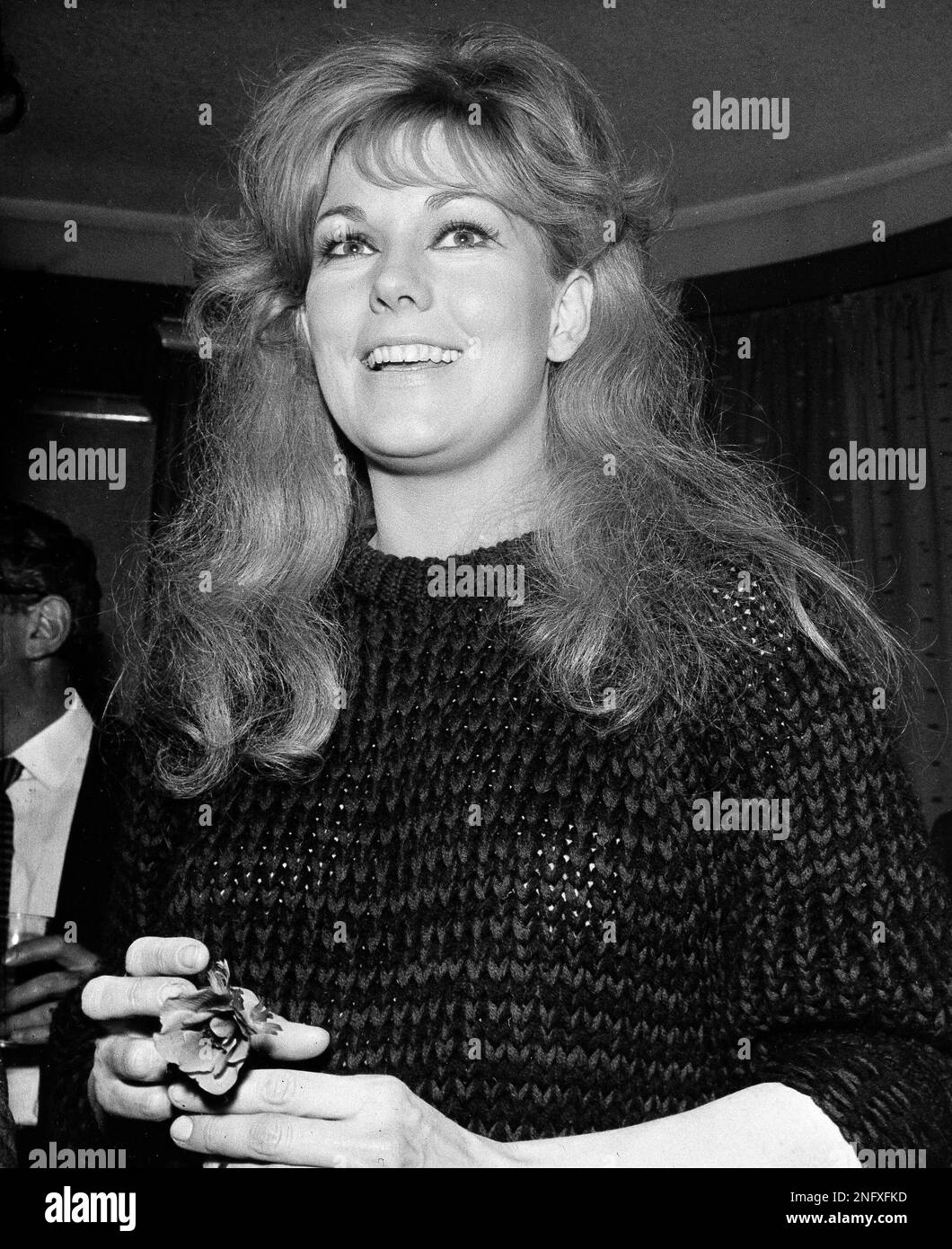 Actress Kim Novak attends a press reception at the Metro-Goldwyn-Mayer ...