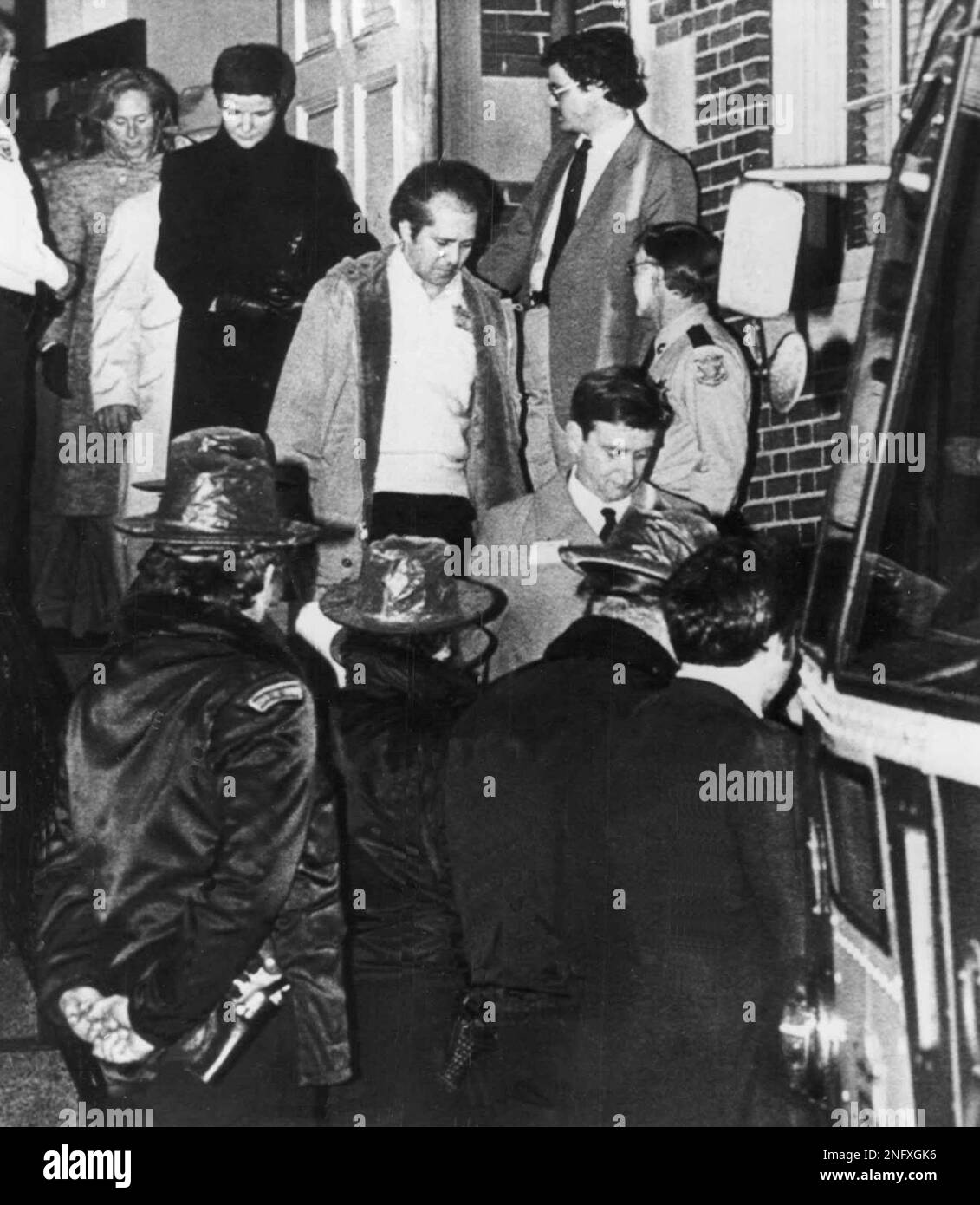 Members of the jury in the Claus von Bulow trial leave Newport, R.I ...